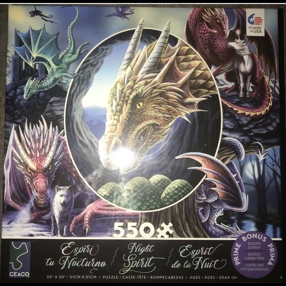 ceaco | Toys | Ceaco Dragons Night Spirit 55 Piece Mythical Creature ...